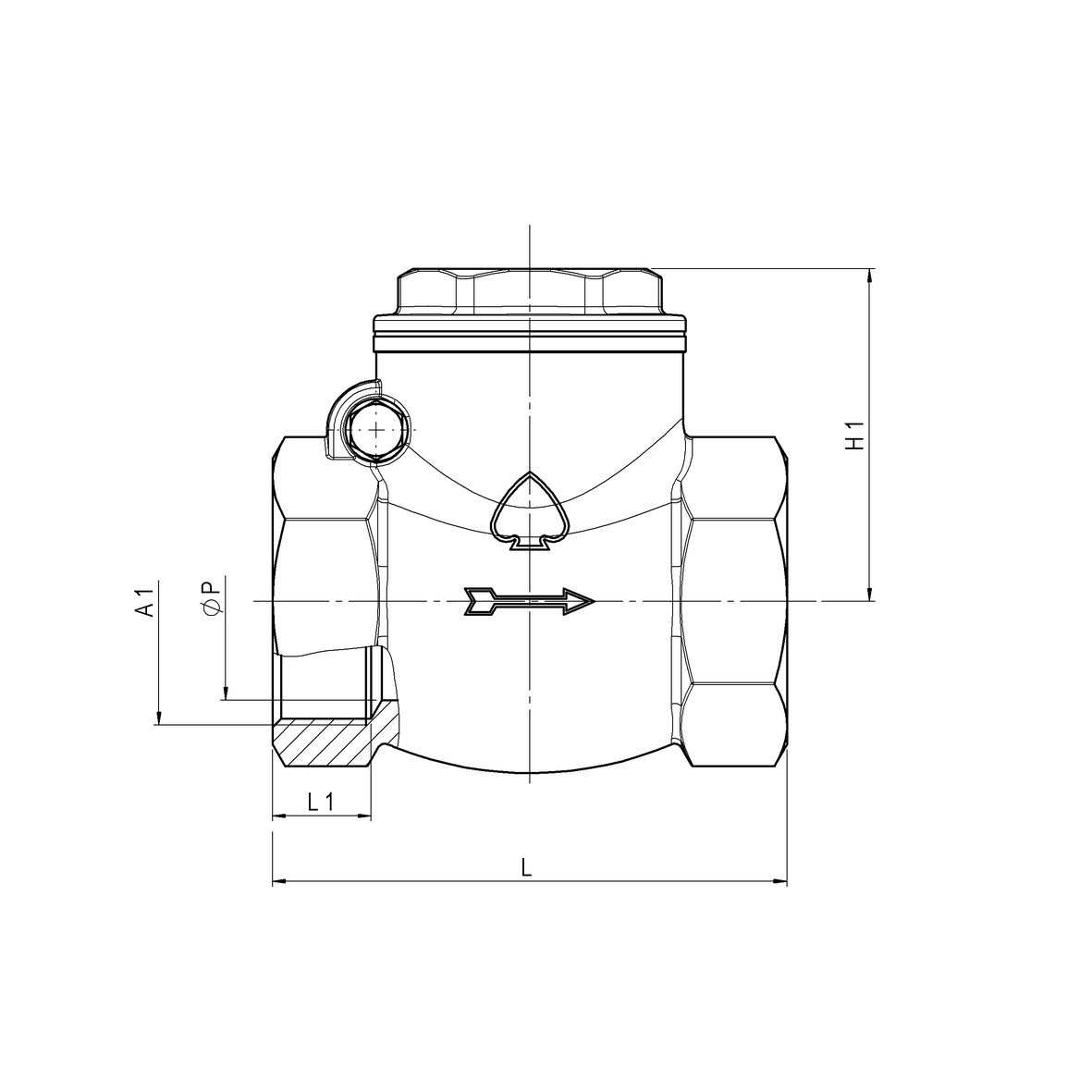 Greiner S.p.A. | Taps and fittings Dept. | Full-bore bronze clapet ...